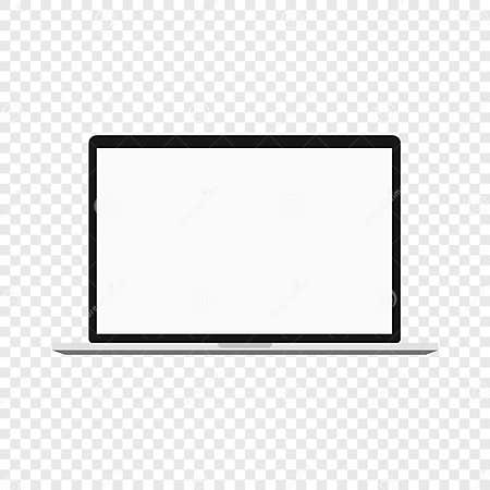 Laptop. Modern Computer on Transparent Background Stock Vector ...
