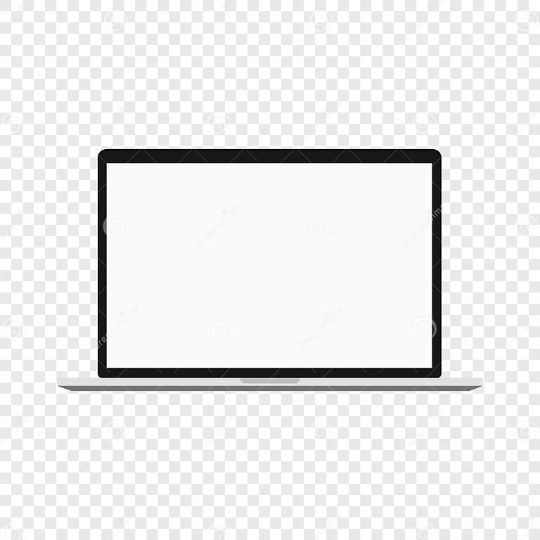 Laptop. Modern Computer on Transparent Background Stock Vector ...