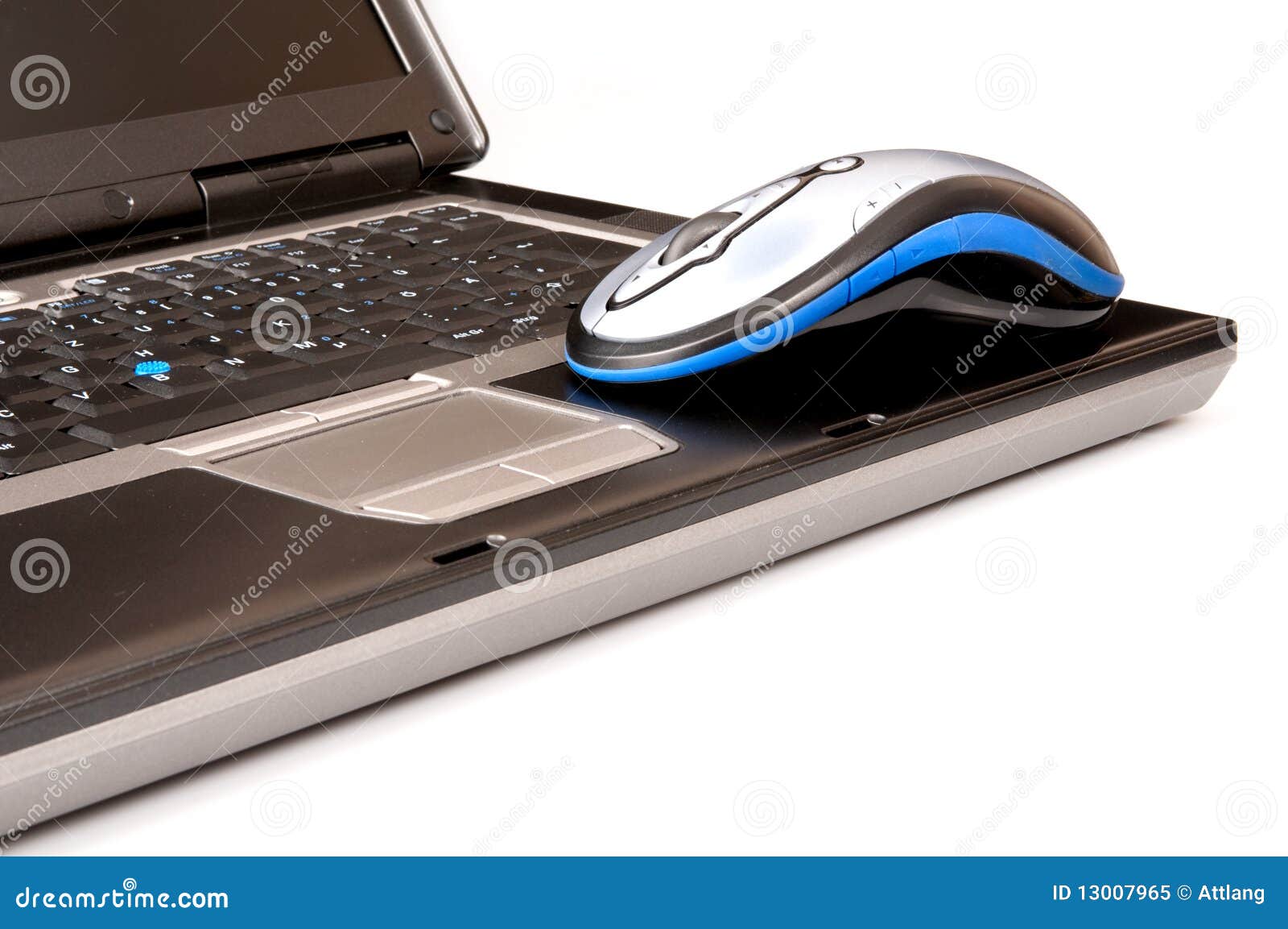 Laptop and mouse stock image. Image of internet, office - 13007965