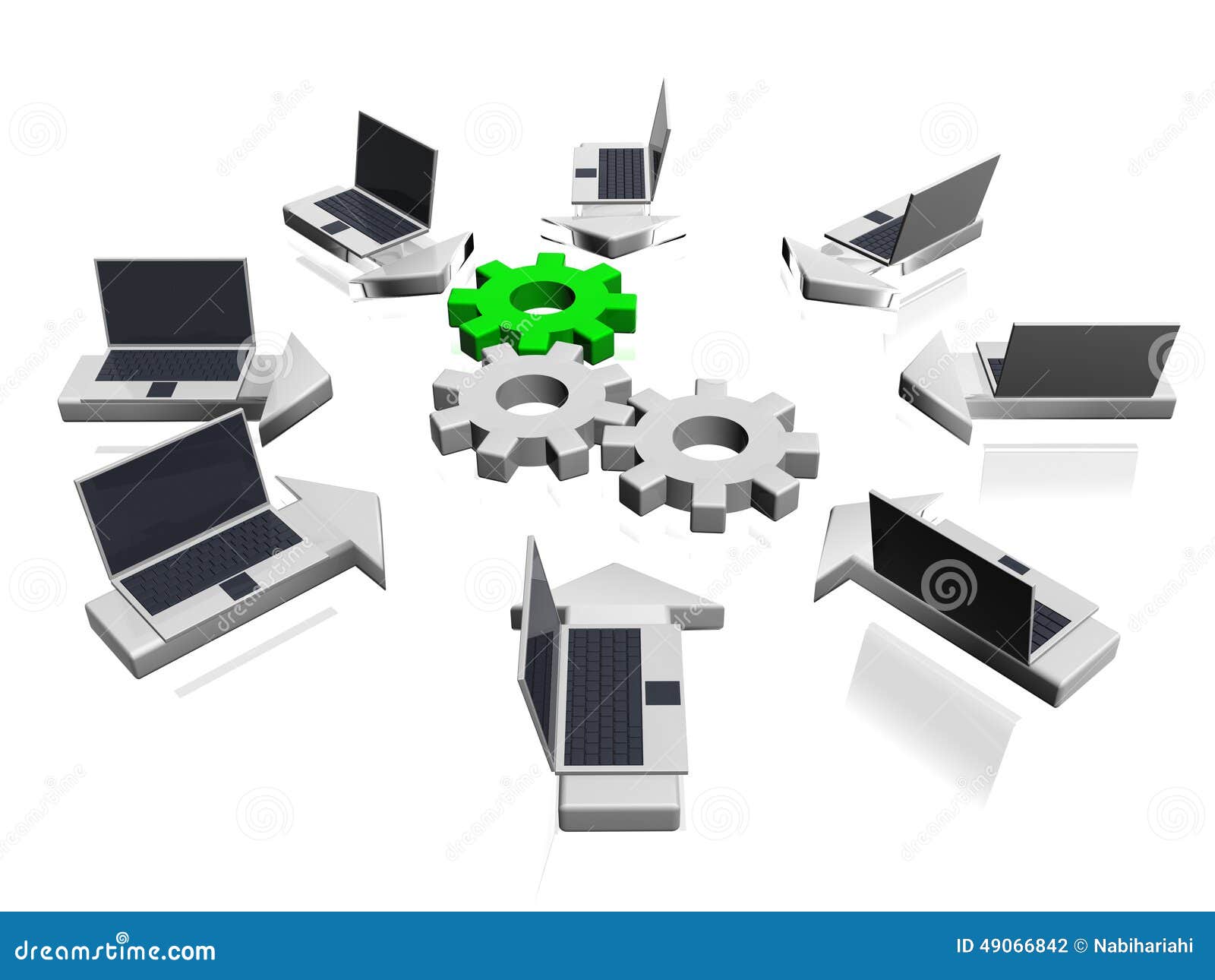 Laptop network stock illustration. Illustration of http - 49066842