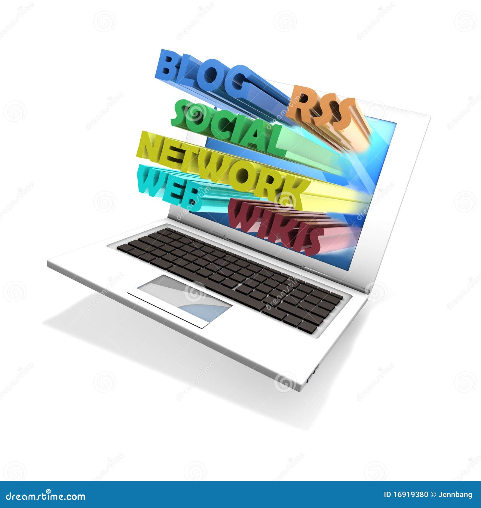 Laptop networking stock illustration. Illustration of lifestyle - 16919380