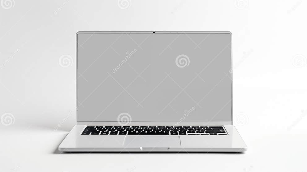 Laptop or Notebook Computer on White Background for Design Stock ...