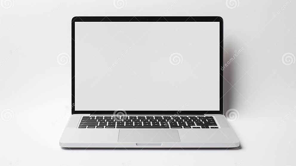 Laptop or Notebook Computer on White Background for Design Stock ...