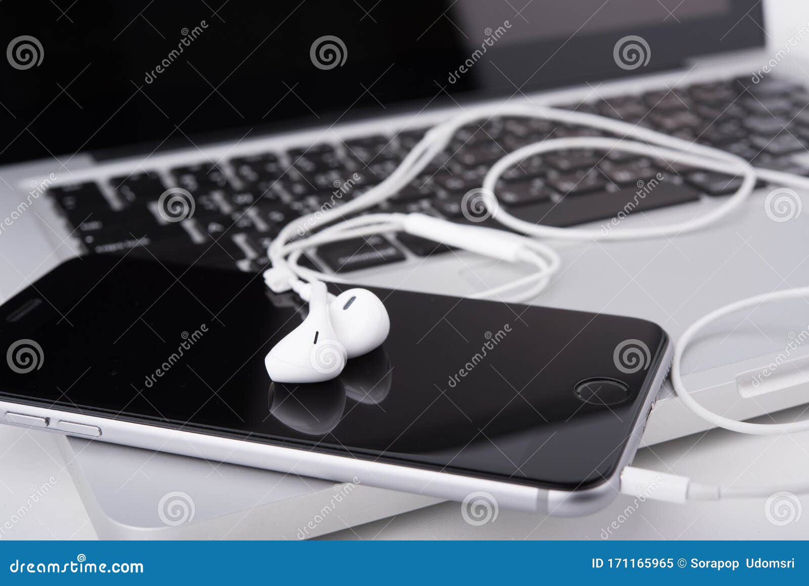 Laptop,notebook and Mobile Phone Stock Image - Image of button, device ...
