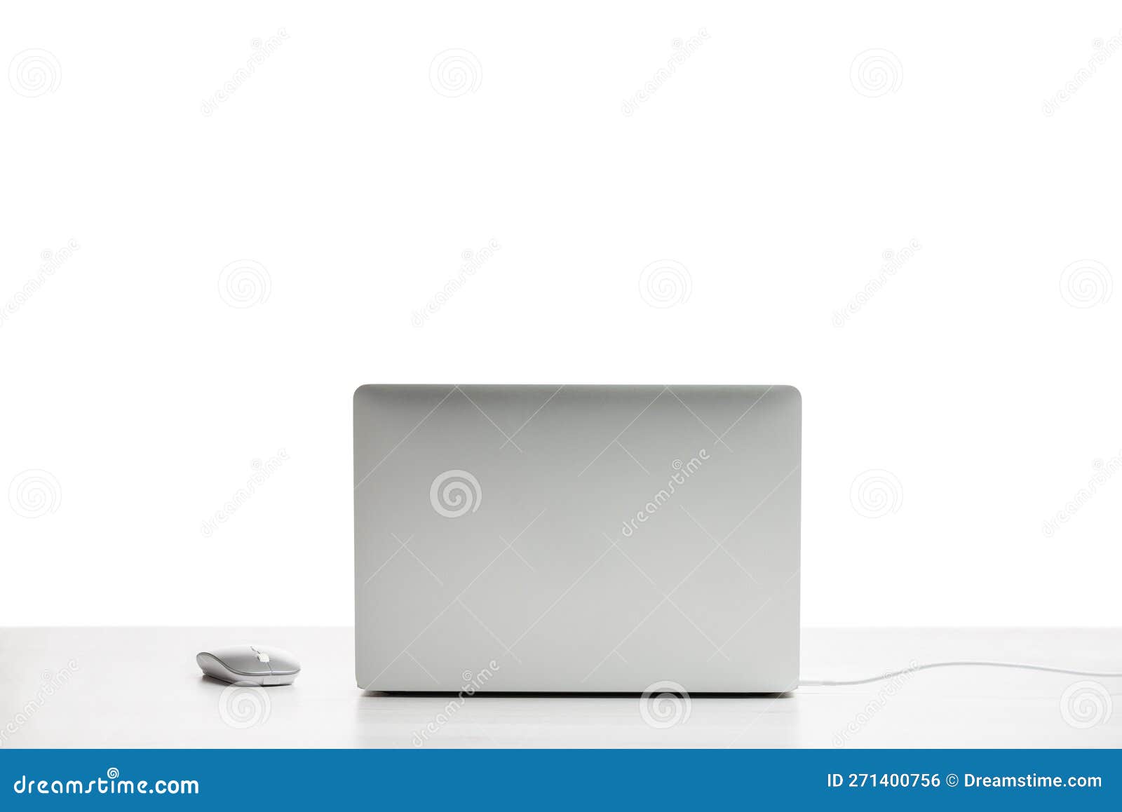 Laptop on office table stock illustration. Illustration of design ...