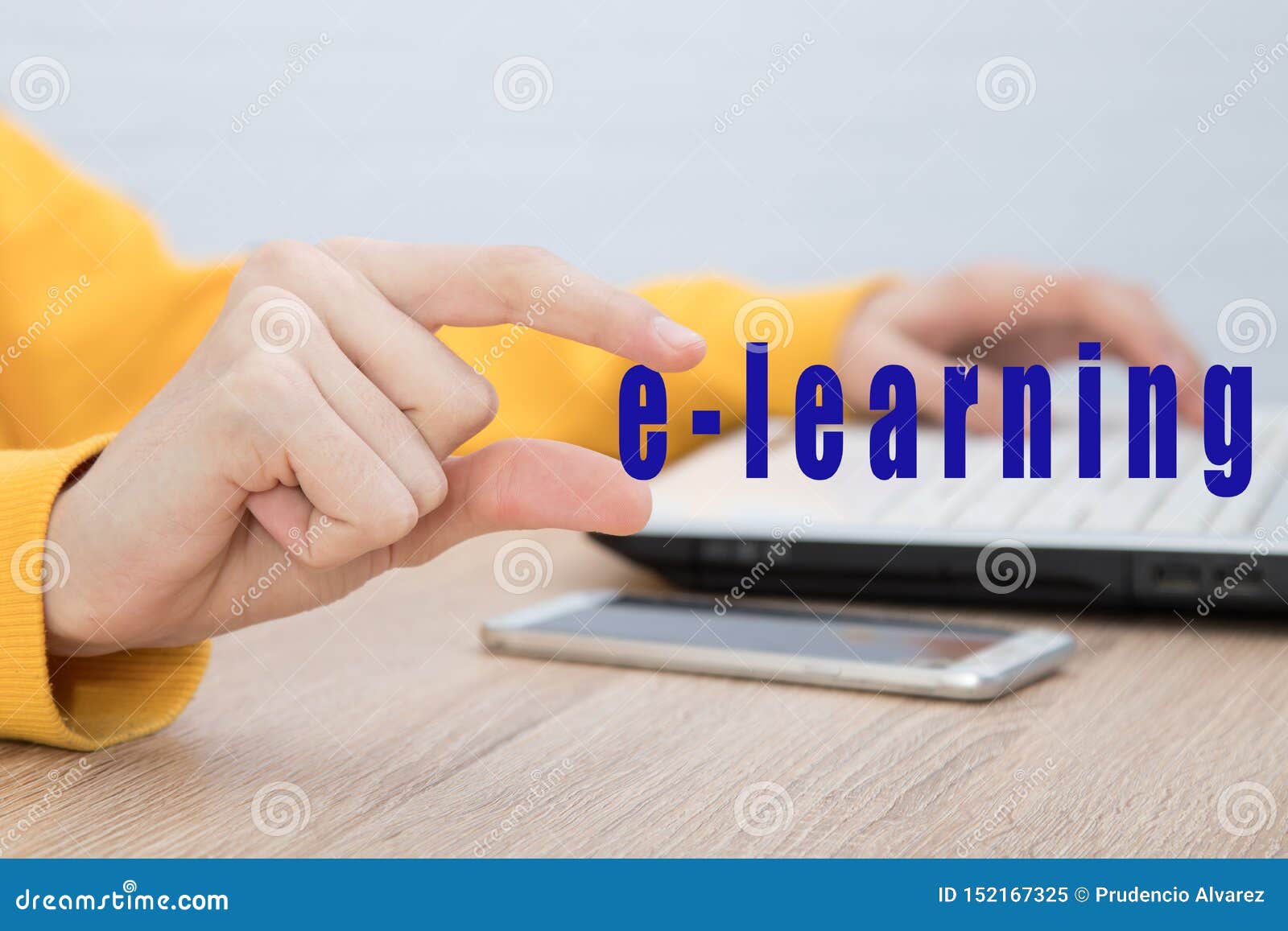 Laptop and Online Learning Concept Stock Image - Image of mobile, media ...
