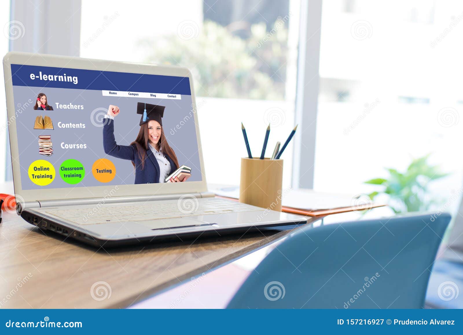 Laptop and online learning stock image. Image of lifestyle - 157216927