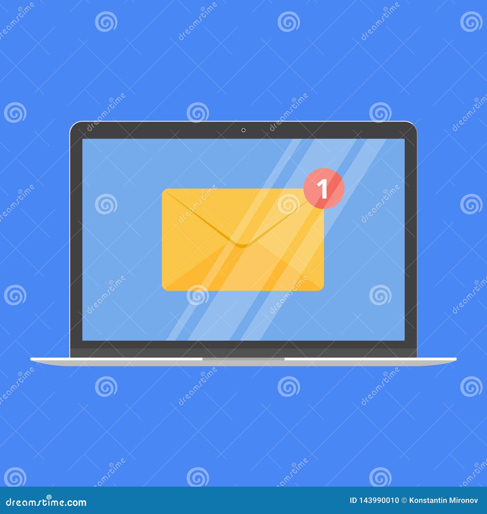 Modern Device - Laptop, Notebook, Netbook Pc Flat Design with New ...