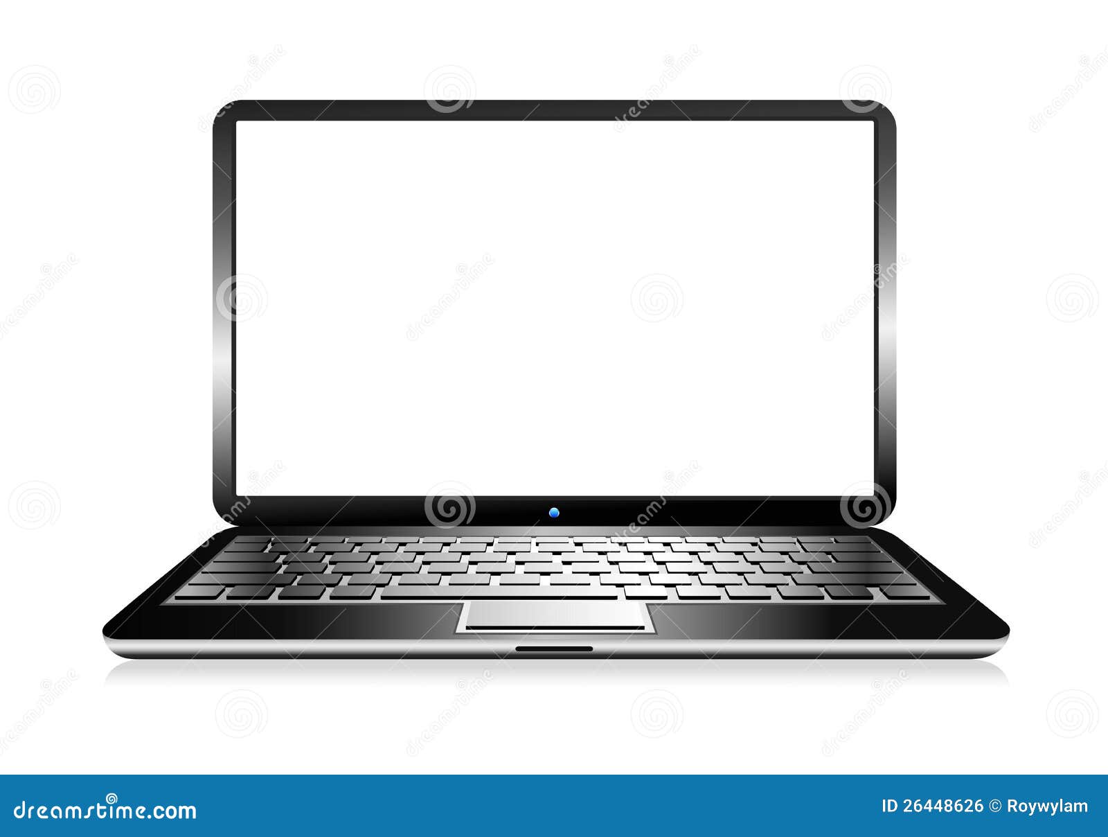 Laptop PC Computer On White Background Royalty Free Stock Image - Image ...