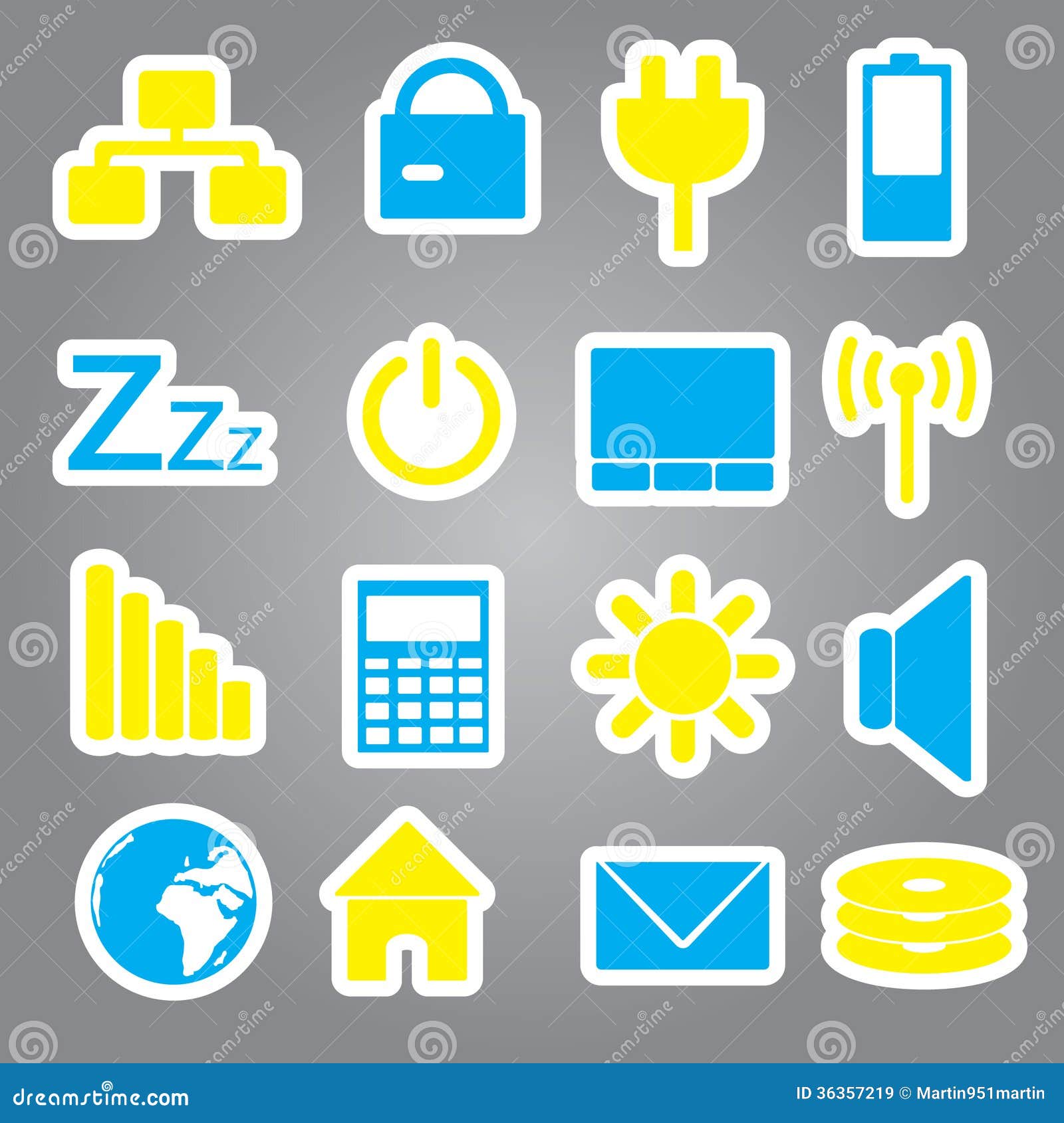 Laptop and Pc Indication Stickers Eps10 Stock Vector - Illustration of ...