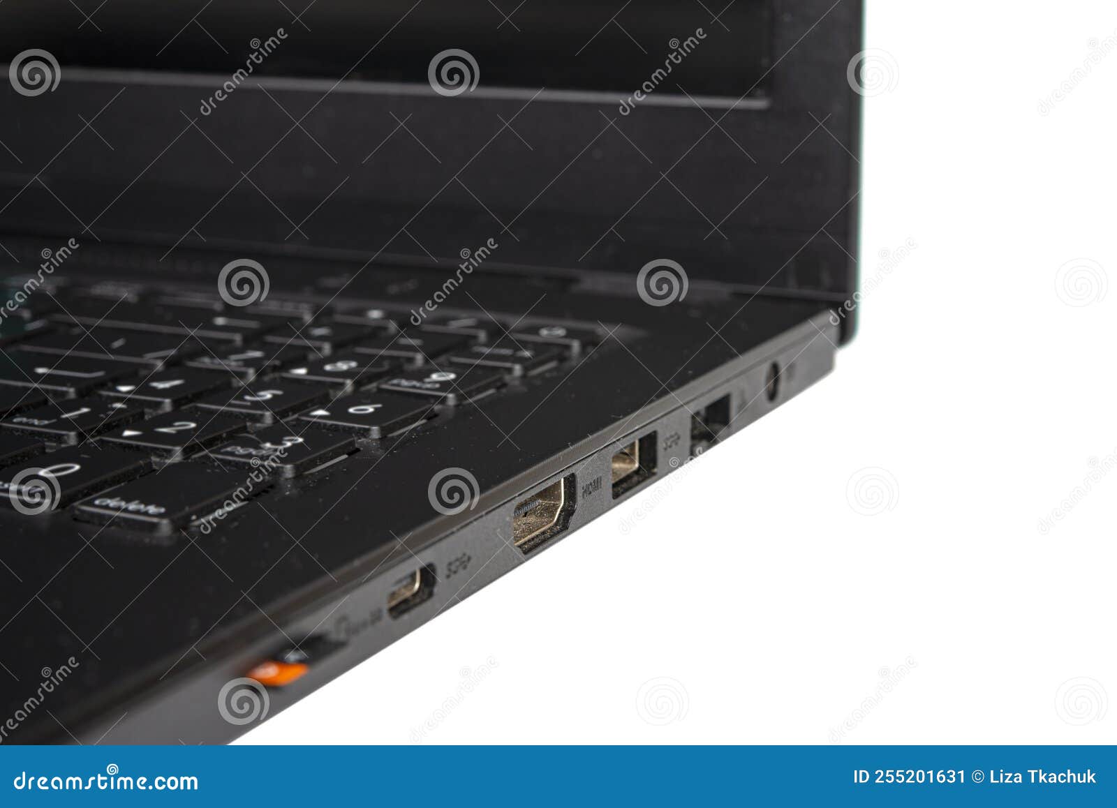 Laptop Pc Ports Usb Isolated Device Connection Stock Image - Image of ...