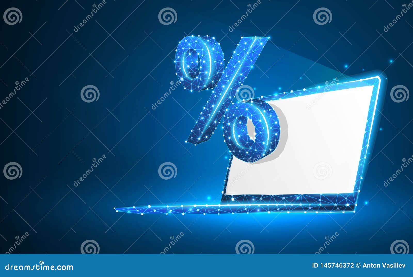 Laptop, Percent, Notebook Symbol. White Screen. Devices, Calculation ...