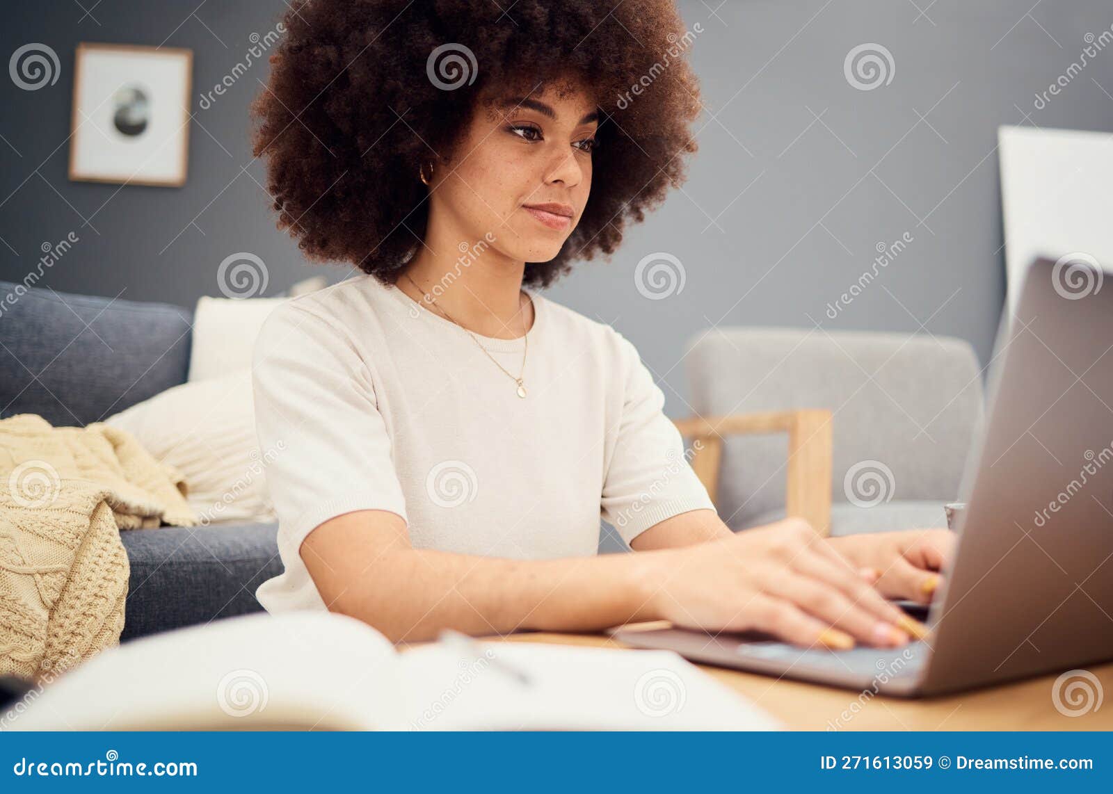Laptop Planning And Business Woman Or Entrepreneur Writing Notes Idea