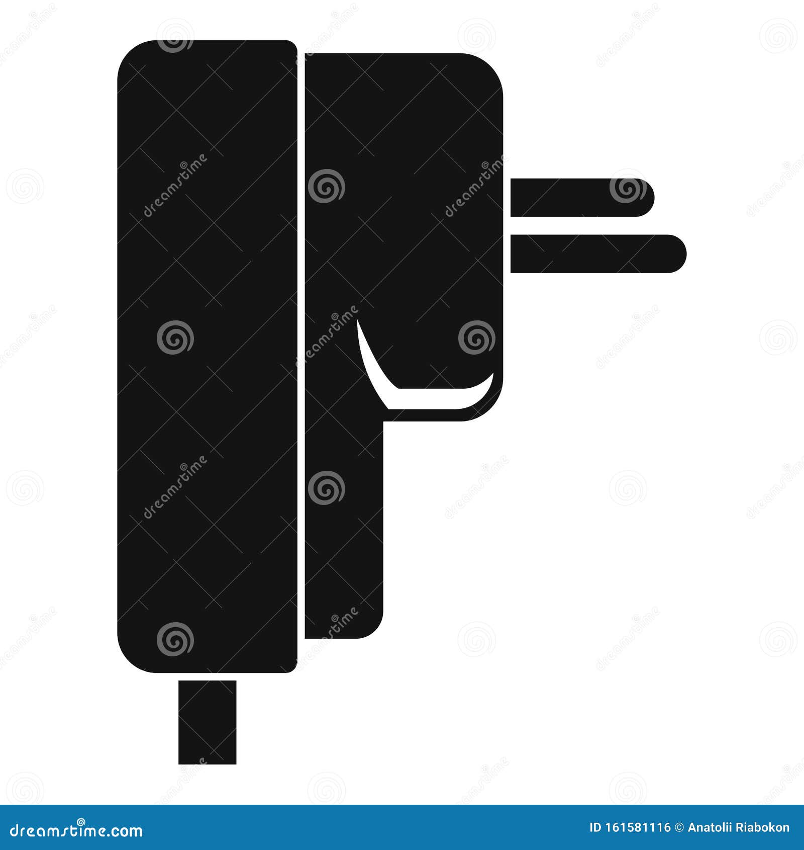 Laptop Plug Icon, Simple Style Stock Vector - Illustration of laptop ...