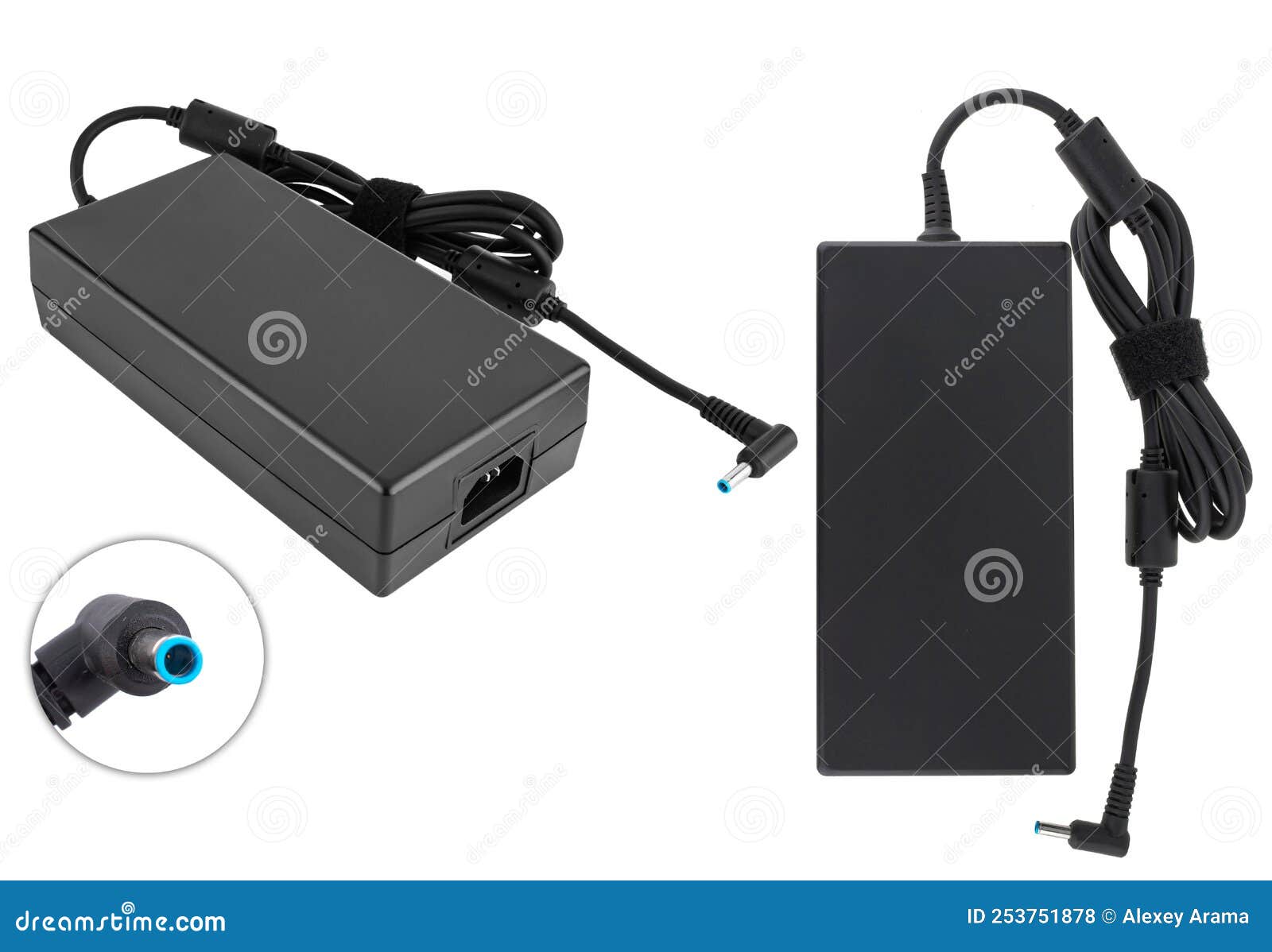 Laptop Power Adapter, Laptop Accessory, on White Background Stock Photo ...