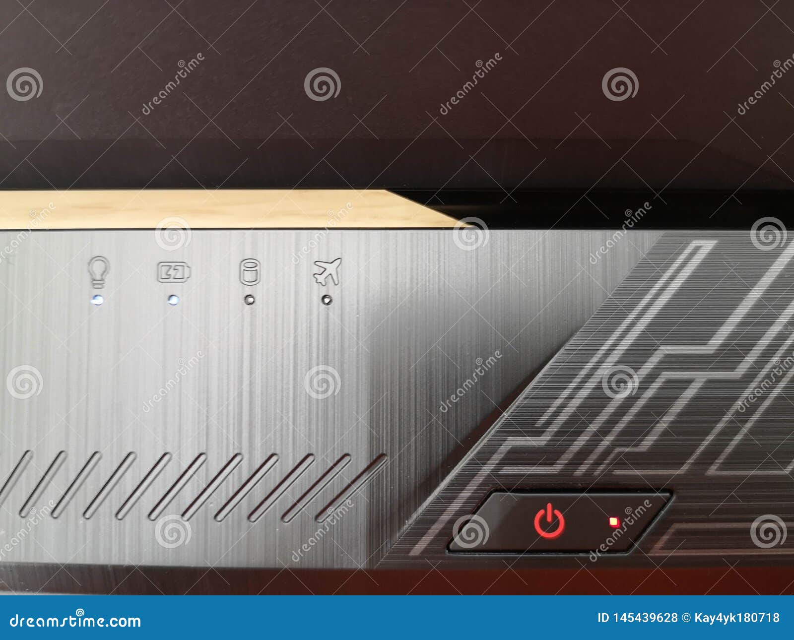 Laptop Power Button. Press the Power Button To Turn Off the Laptop ...