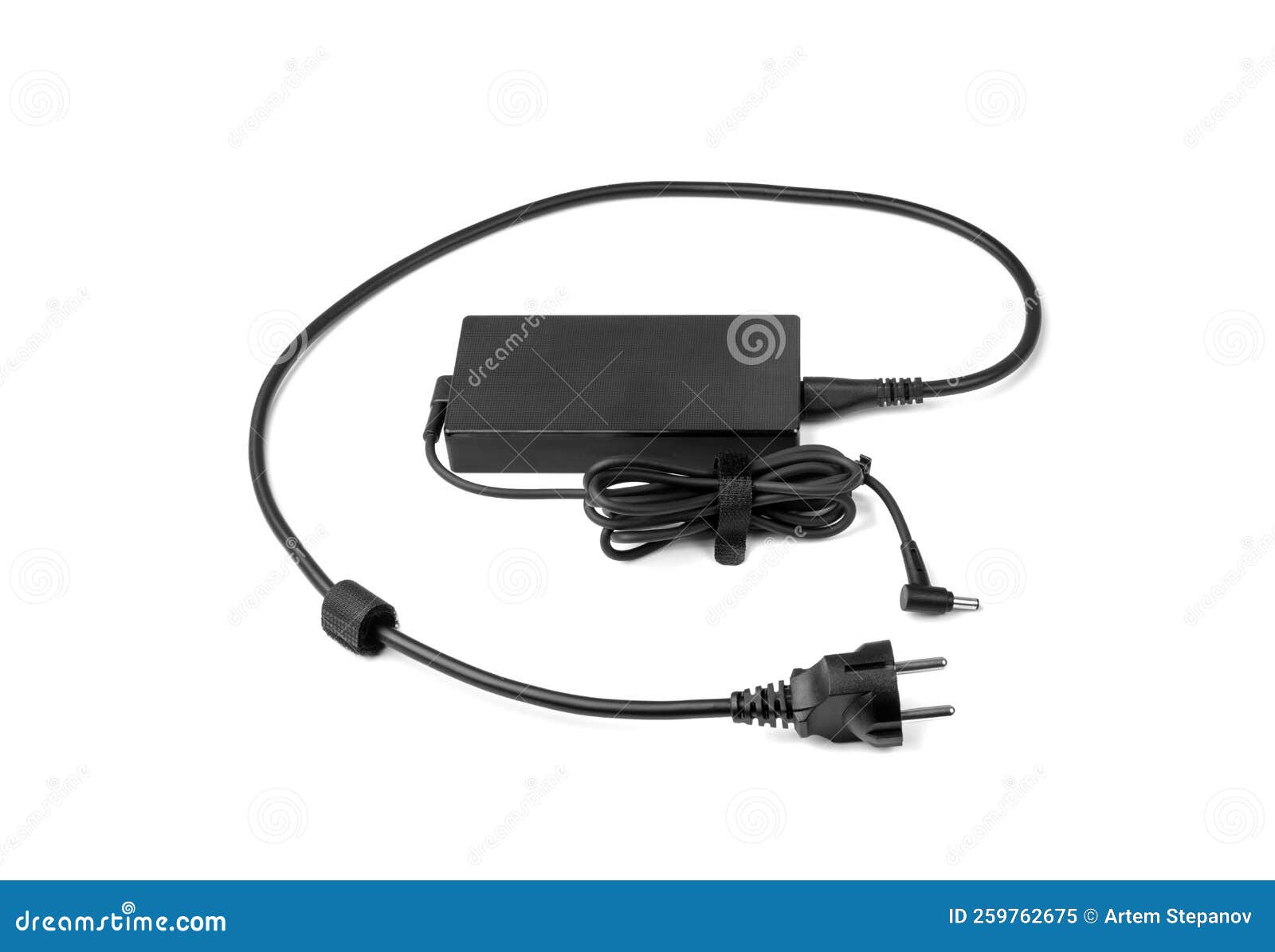 Laptop Power Cable Isolated, Notebook Adapter Stock Image - Image of ...