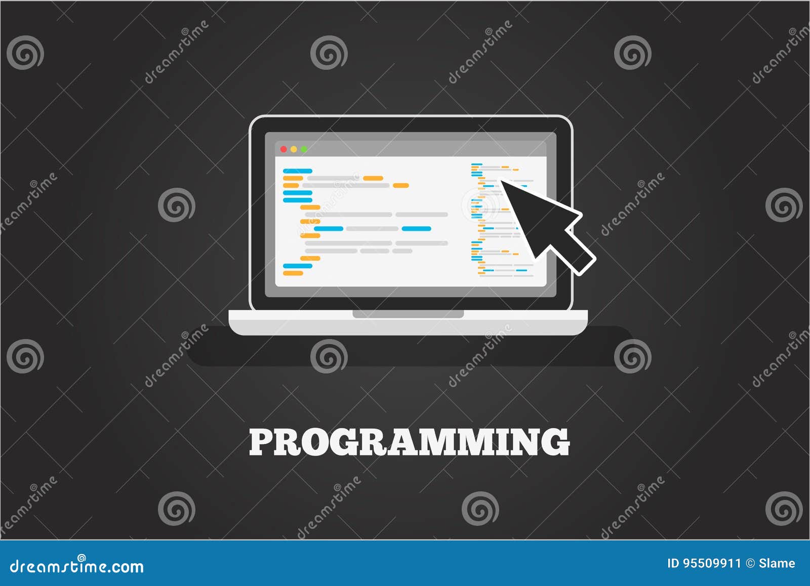 Laptop Programming Vector Concept Illustration. Stock Vector ... Laptop Programming Vector Concept Illustration. Stock Vector ...