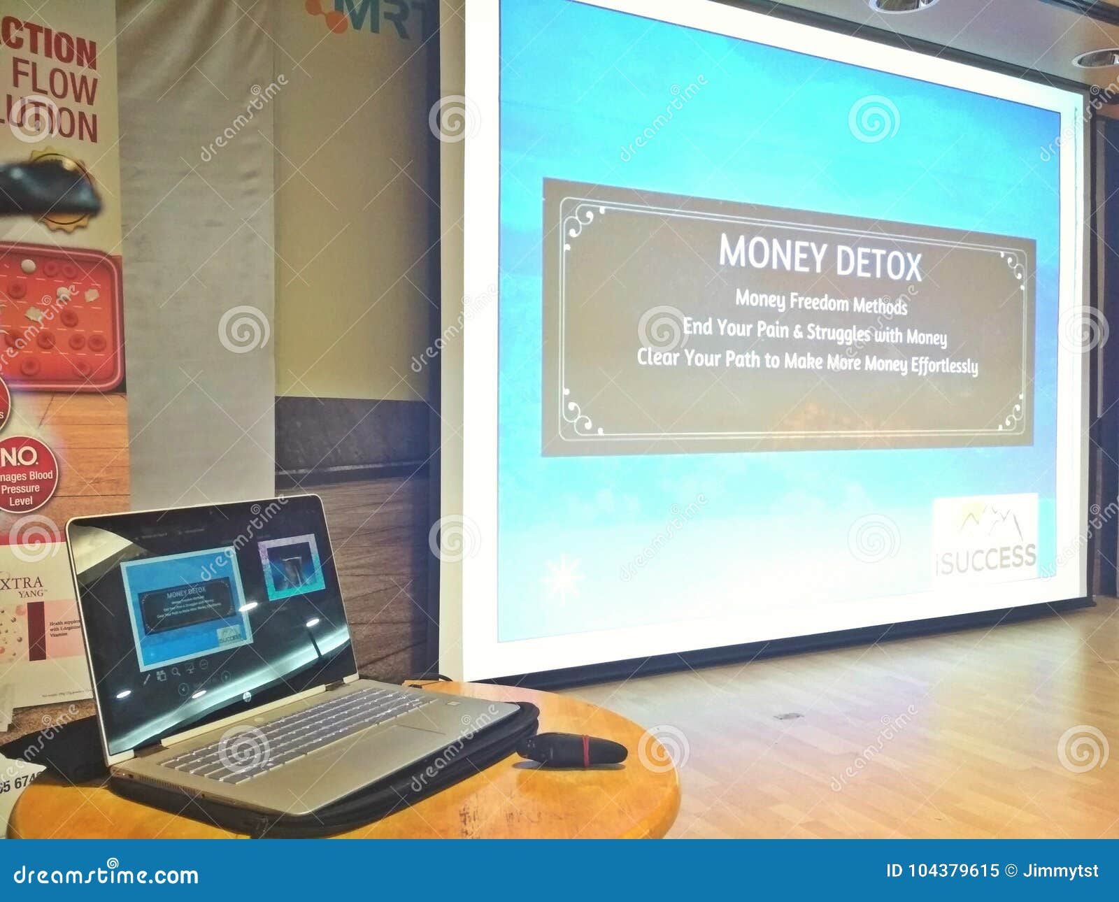 Laptop and Projector Screen Editorial Image - Image of theater, wide ...