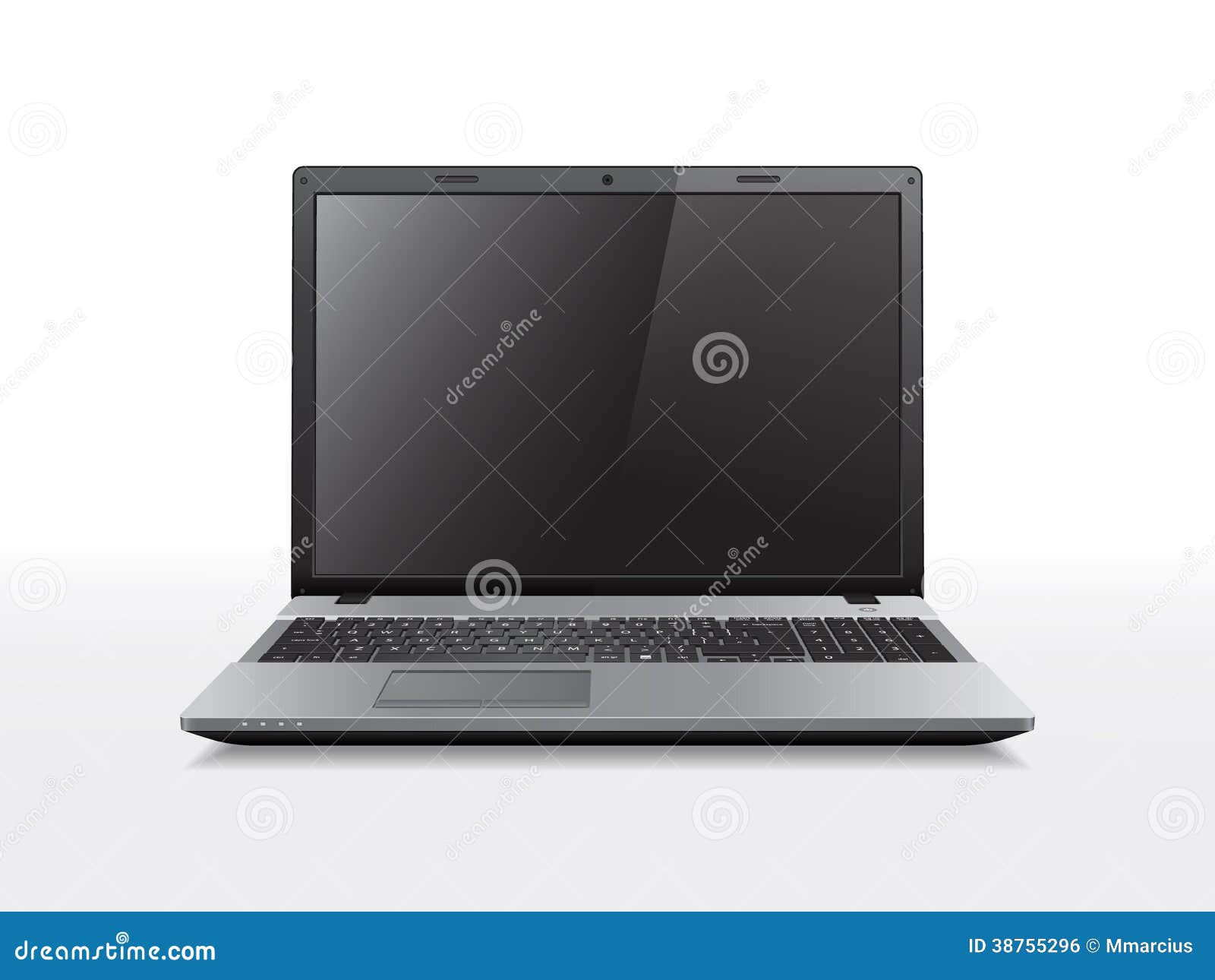 Laptop stock vector. Illustration of business, tech, notebook - 38755296