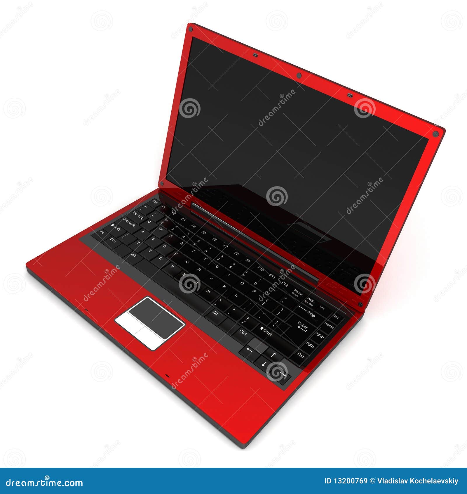 Laptop red stock image. Image of laptop, computer, technology - 13200769