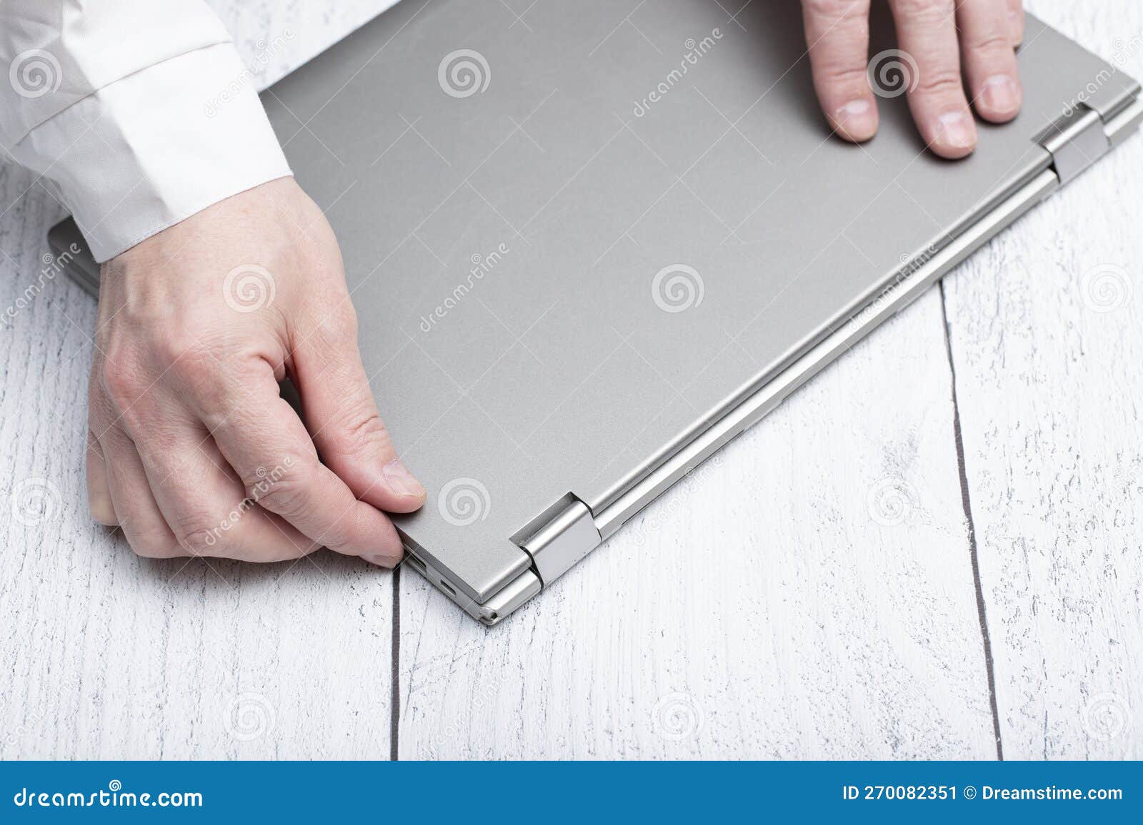 Laptop Repair.Acceptance of Laptops for Repair Stock Image - Image of ...