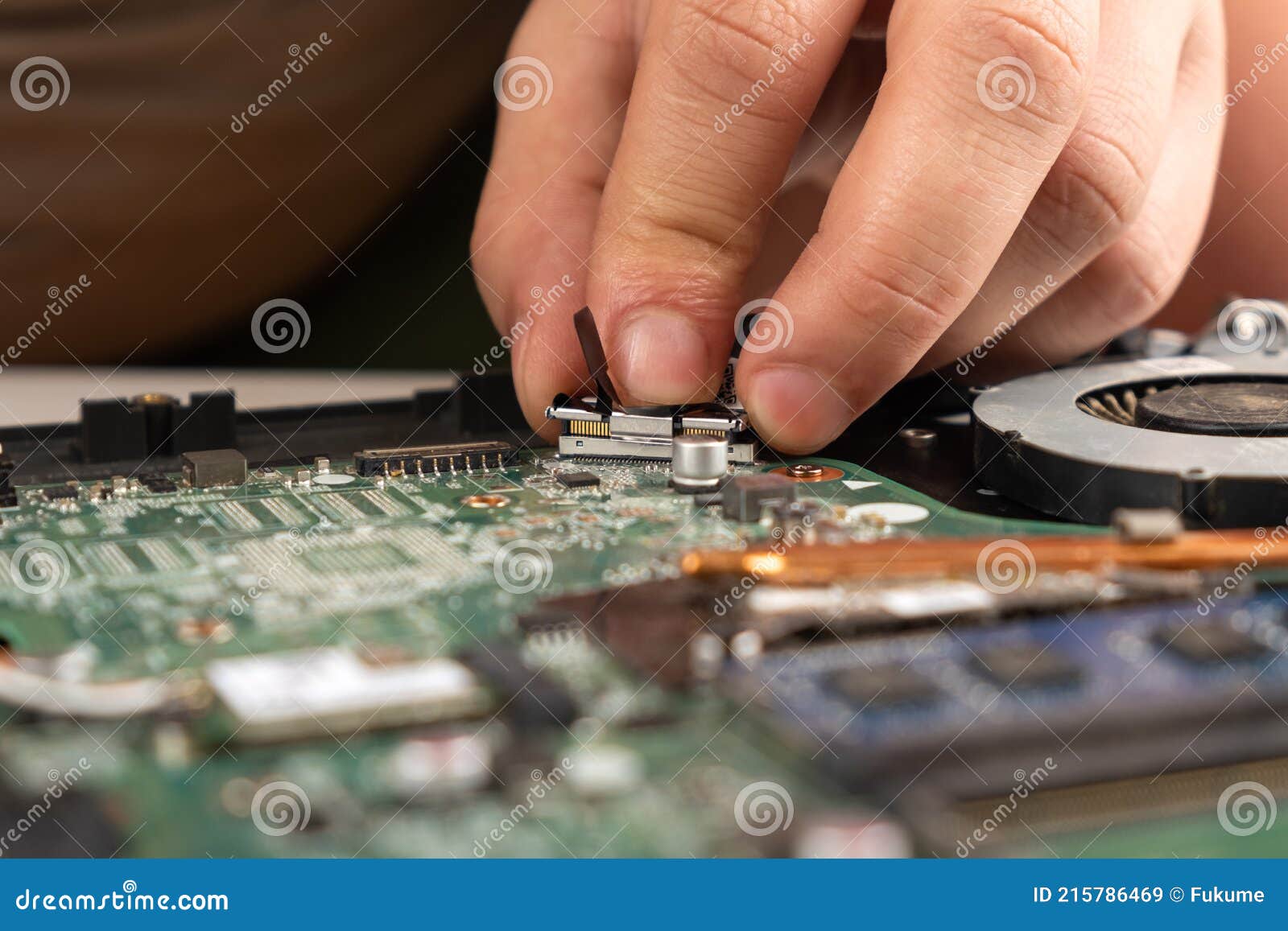Laptop Repair and Maintenance, Replacement of Pc Components Stock Image ...