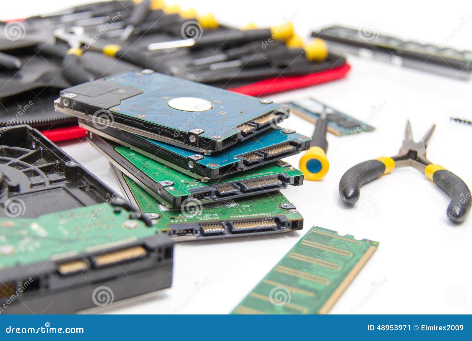 Laptop Repair Tools and Technical Support Stock Image - Image of ...