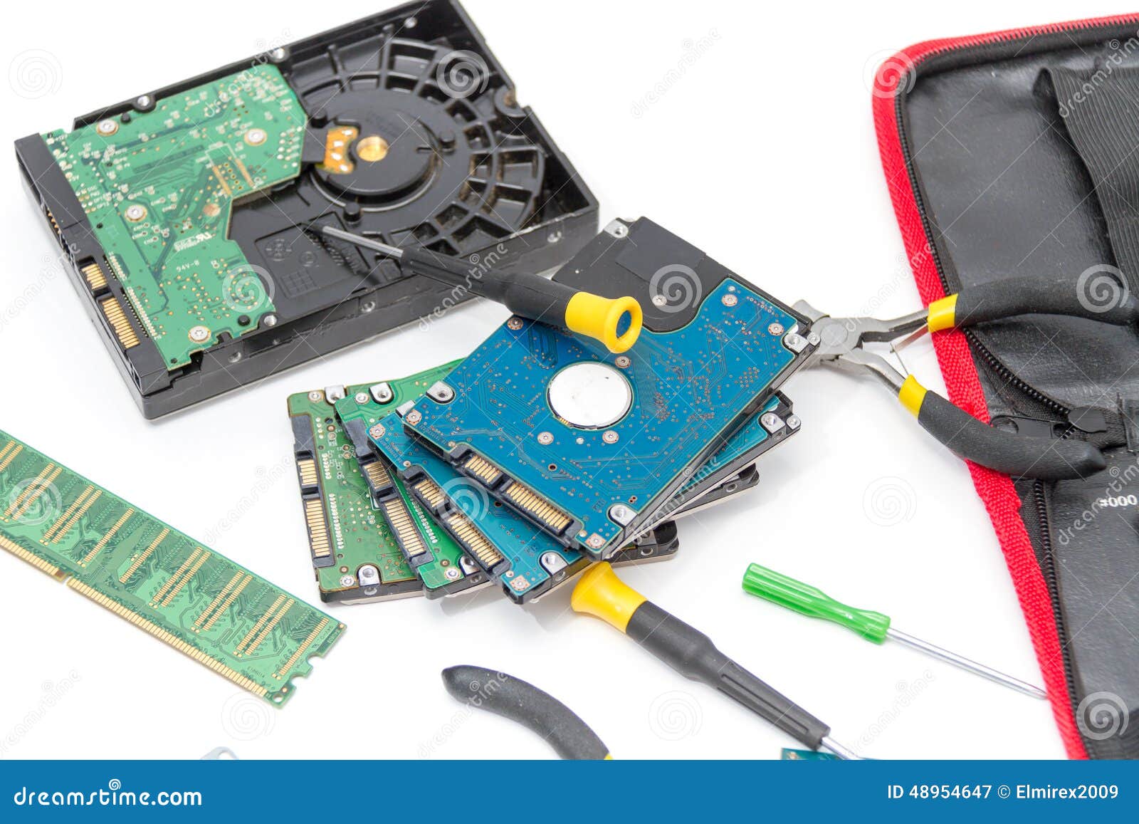 Laptop Repair Tools and Technical Support Stock Image - Image of laptop ...