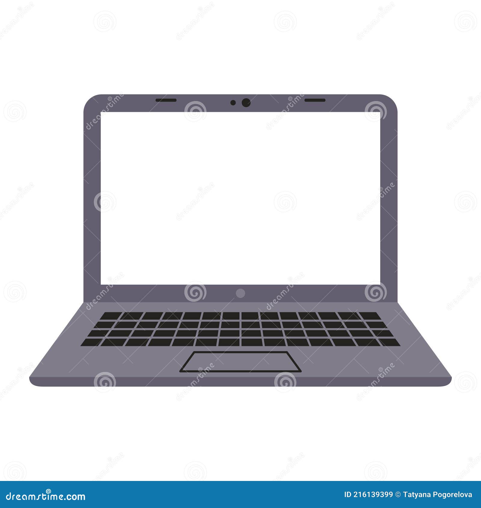 A Laptop Screen Display with a Popular Design. Can Be Used with Custom ...