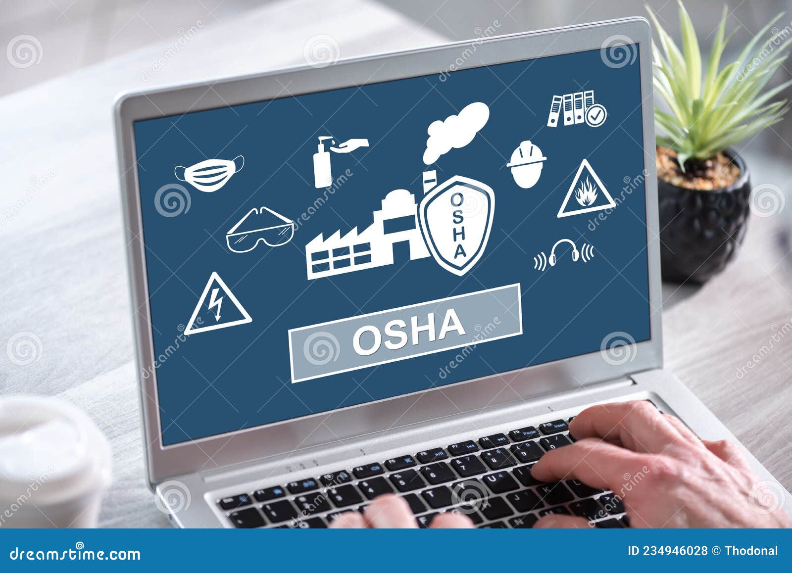Osha Concept on a Laptop Screen Stock Photo - Image of corporate ...