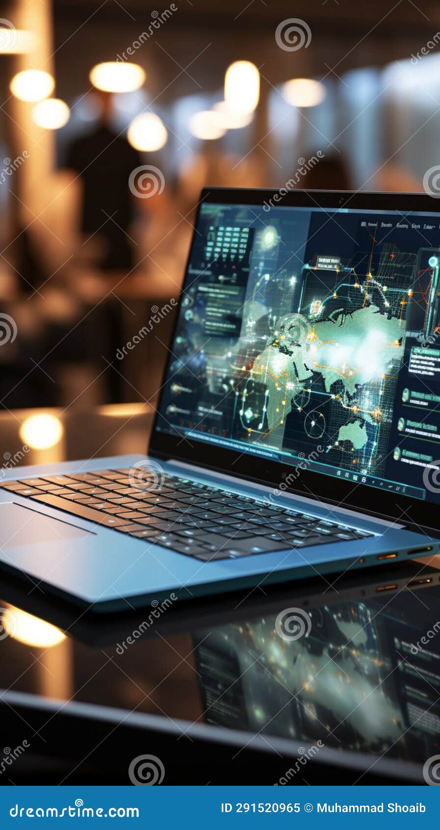 Laptop Screen Displays Data Examination, Unveiling Crucial Patterns And ... Laptop Screen Displays Data Examination, Unveiling Crucial Patterns And ...