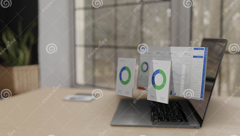 Laptop with Screen Illustration of Application or Software Exit, As ...
