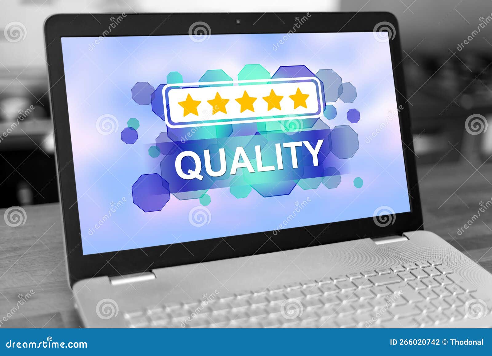 Quality Concept on a Laptop Stock Photo - Image of business, ranking ...