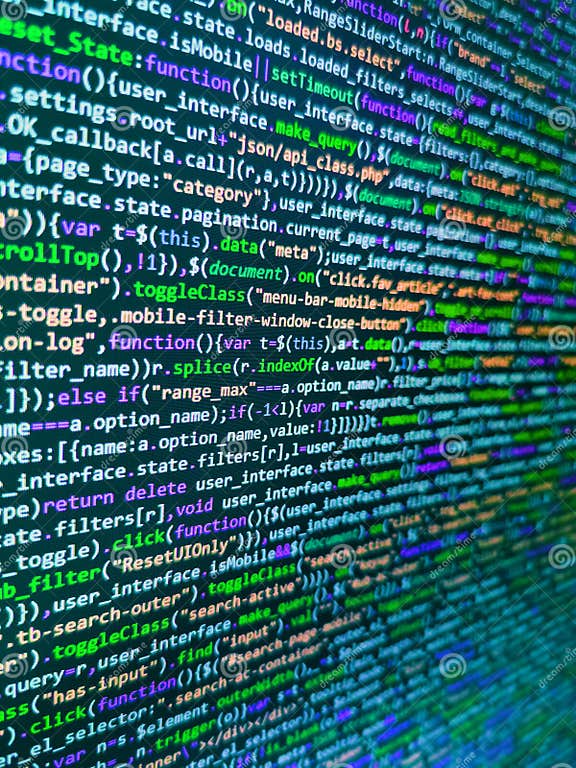 Laptop Screen Show Abstract Computer Programming Code Script. RNN Neural Network Source Code. it ...