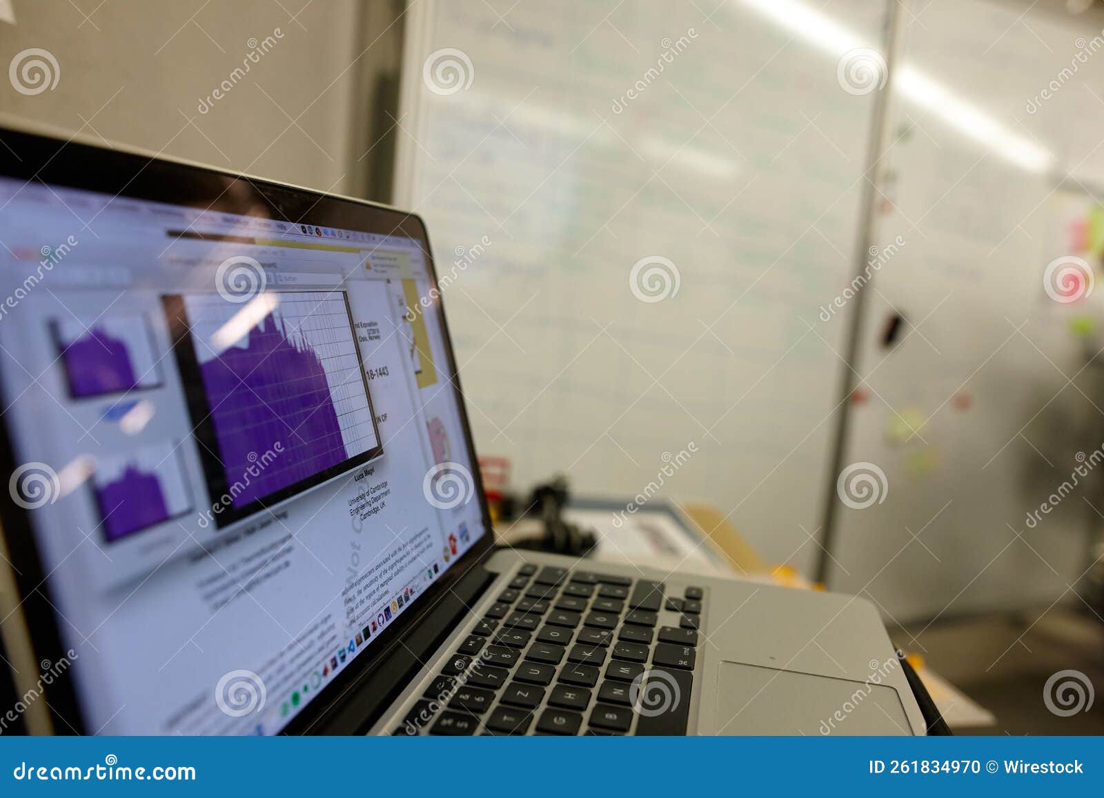 Laptop Screen Under Maintenance Setup, Work-from-home Concept Editorial ...