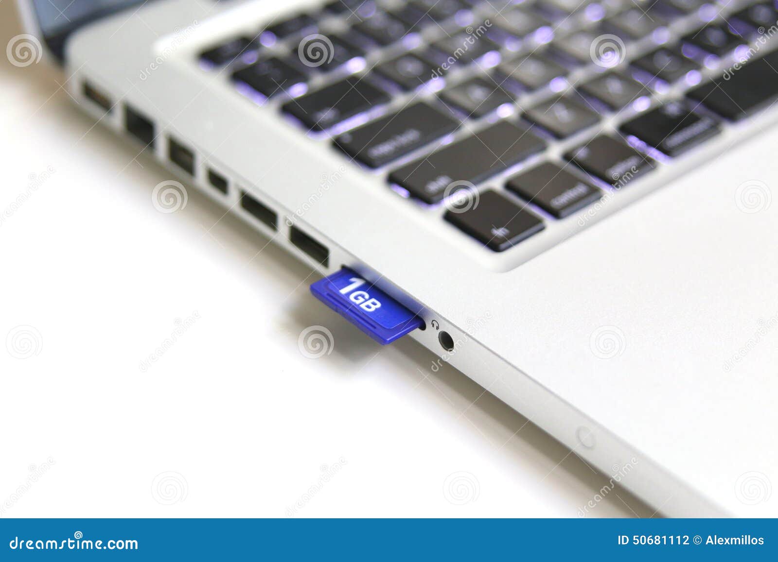 Laptop SD Card Close-up Image Stock Photo - Image of photographer ...