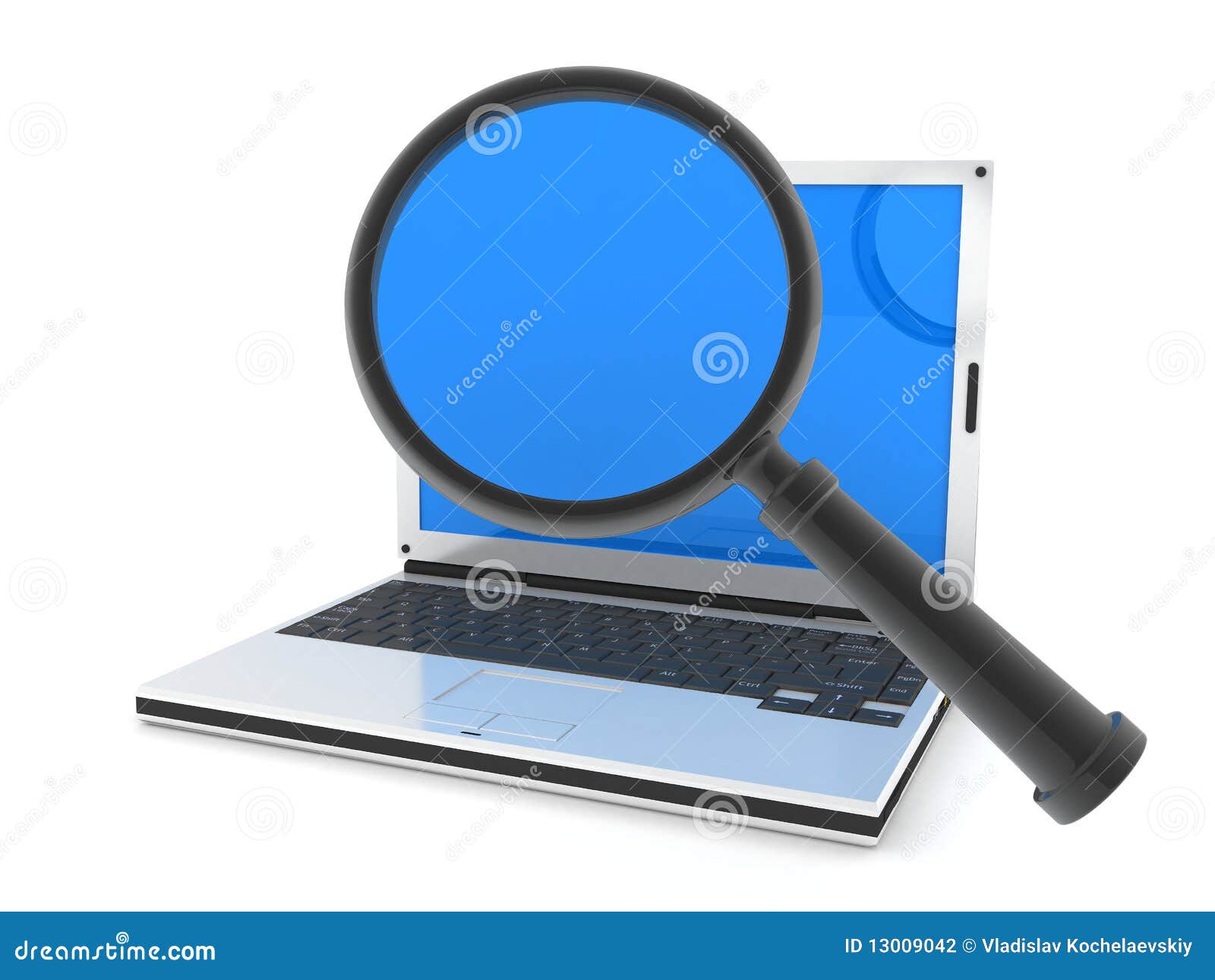 Laptop search stock illustration. Illustration of abstract - 13009042