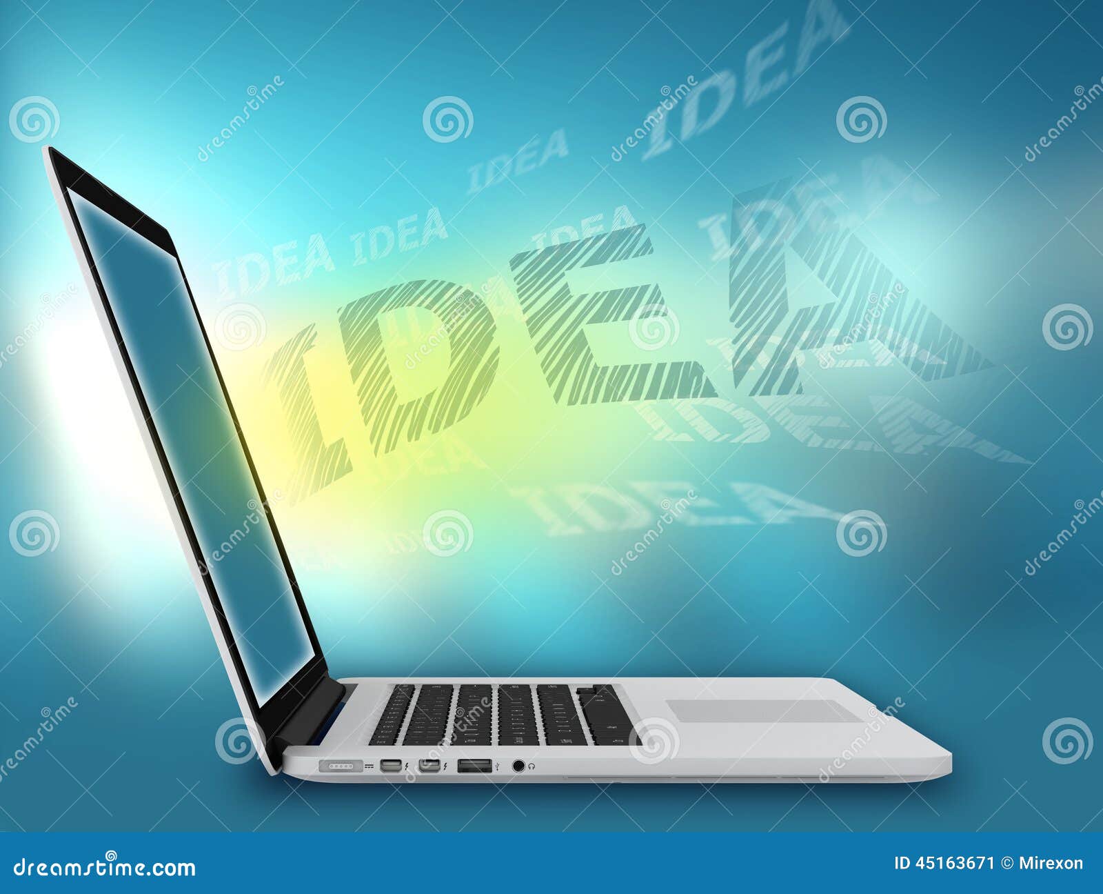 Laptop Search Solution Business Ideas in Stock Illustration ...