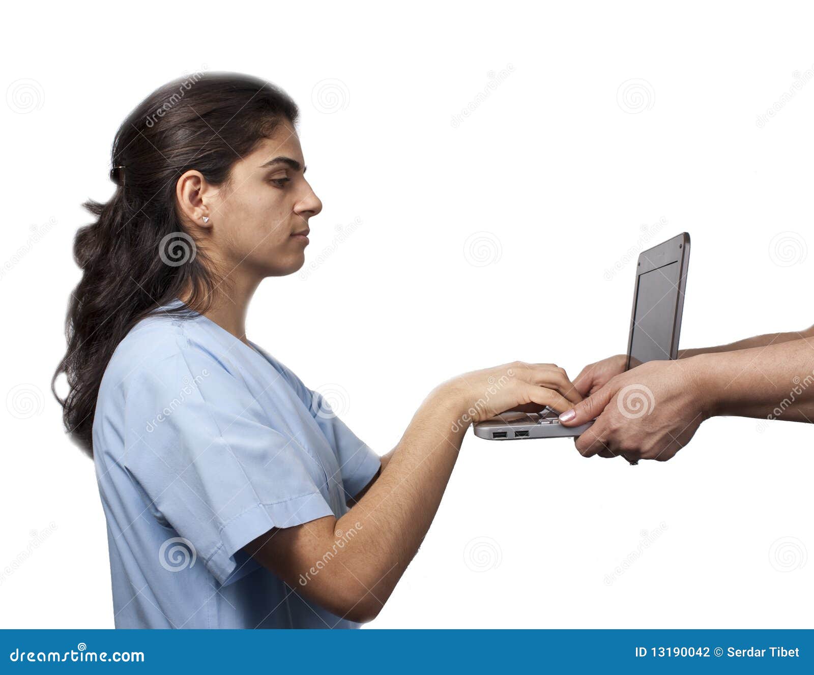 Laptop secretary stock photo. Image of connect, digital - 13190042