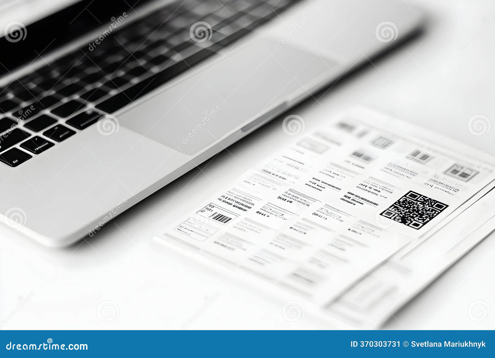 Shipping Labels On Cardboard Boxes With Barcodes And Tracking Numbers ...