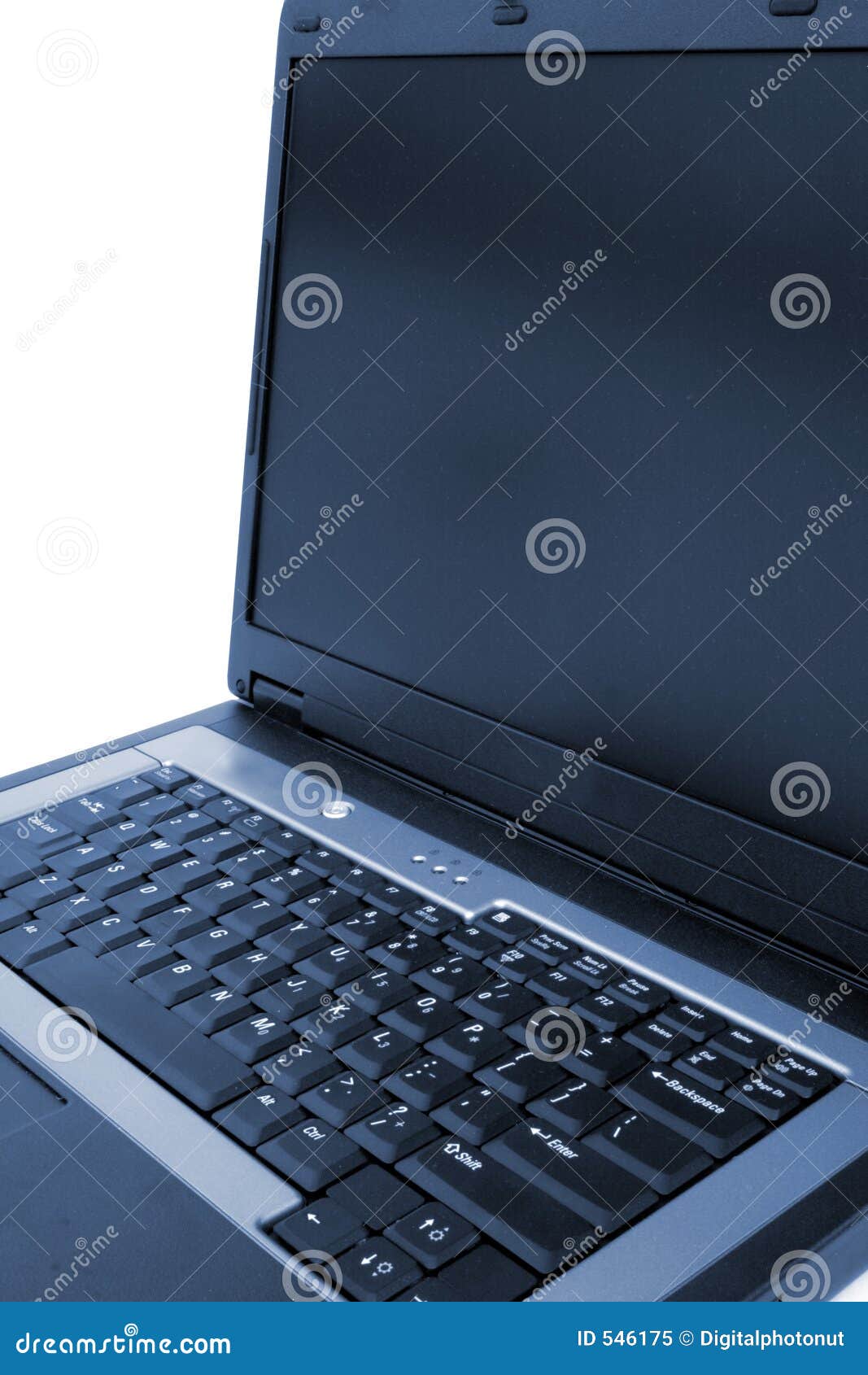 Laptop Side View stock image. Image of screen, portable - 546175