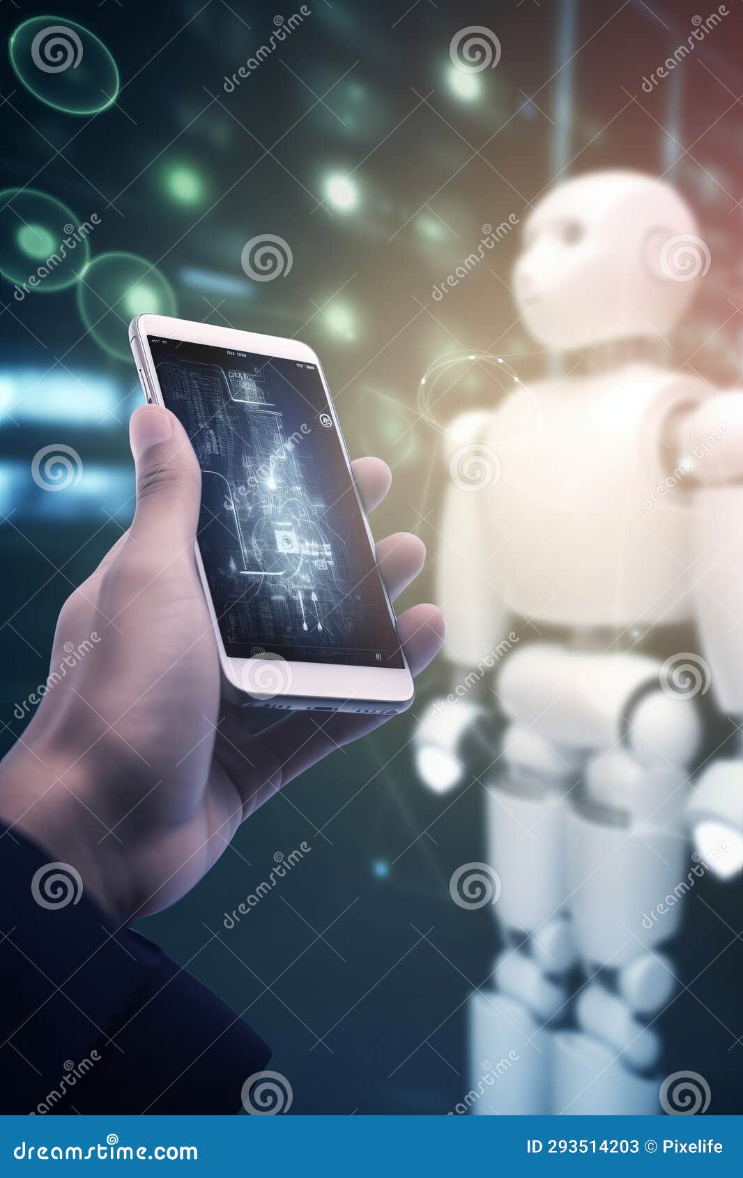 Laptop or Smartphone with ChatGPT Chat Bot AI Generated Stock ...