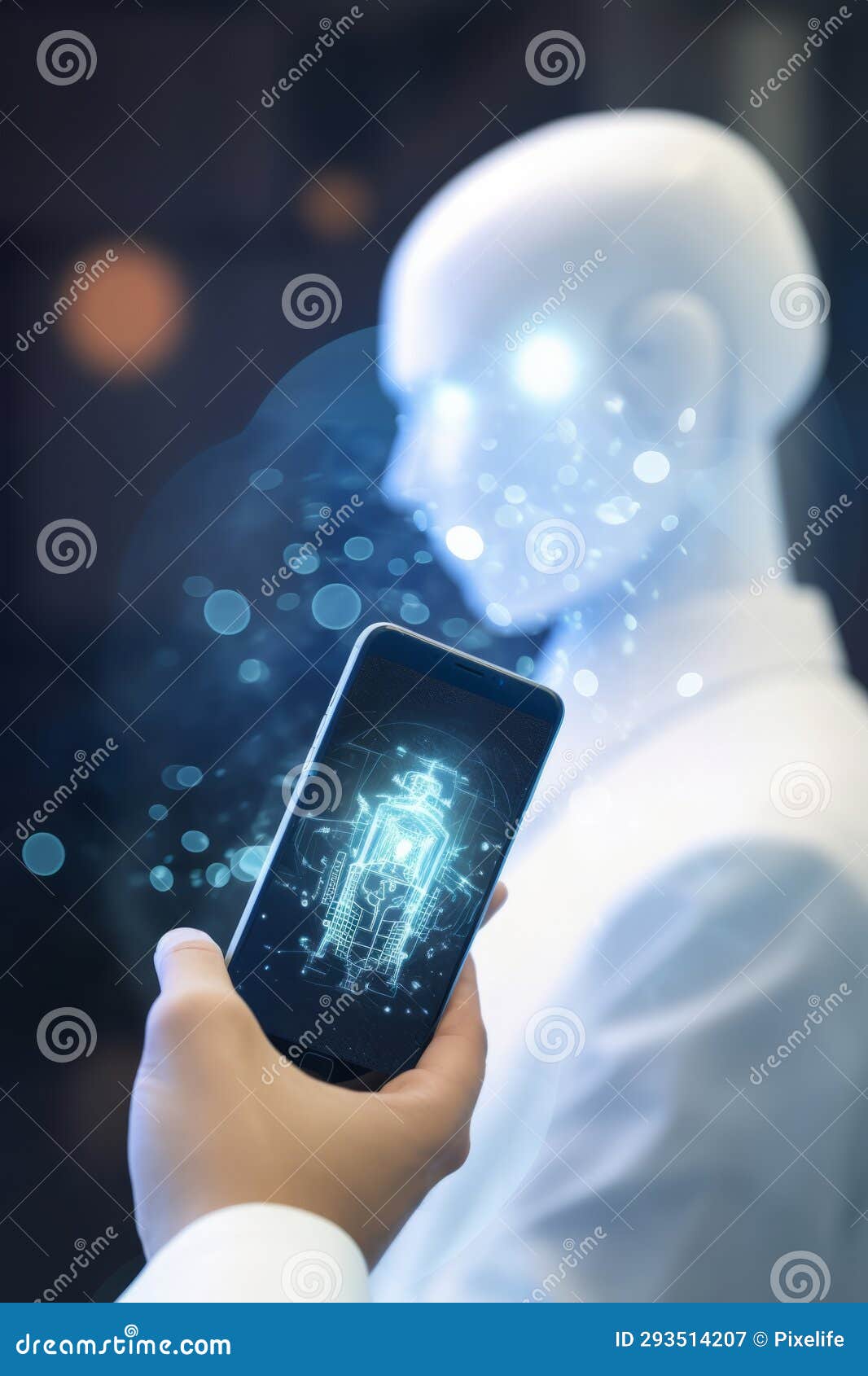 Laptop or Smartphone with ChatGPT Chat Bot AI Generated Stock ...