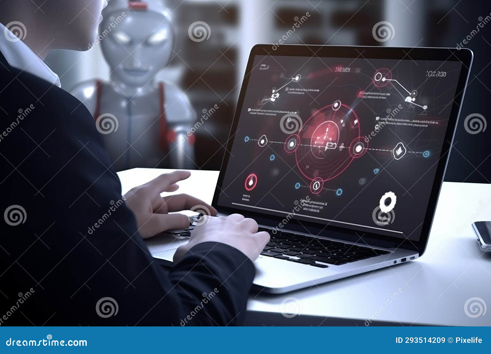 ChatGPT Chat With AI Or Artificial Intelligence Stock Photography ...