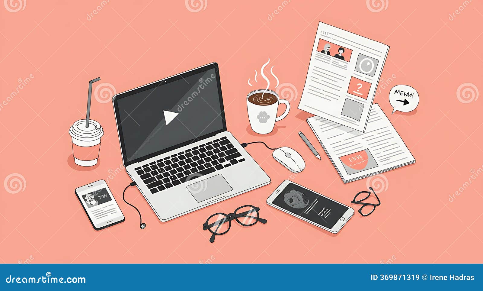 Computer Usage Infographic Vector Illustration | CartoonDealer.com ...