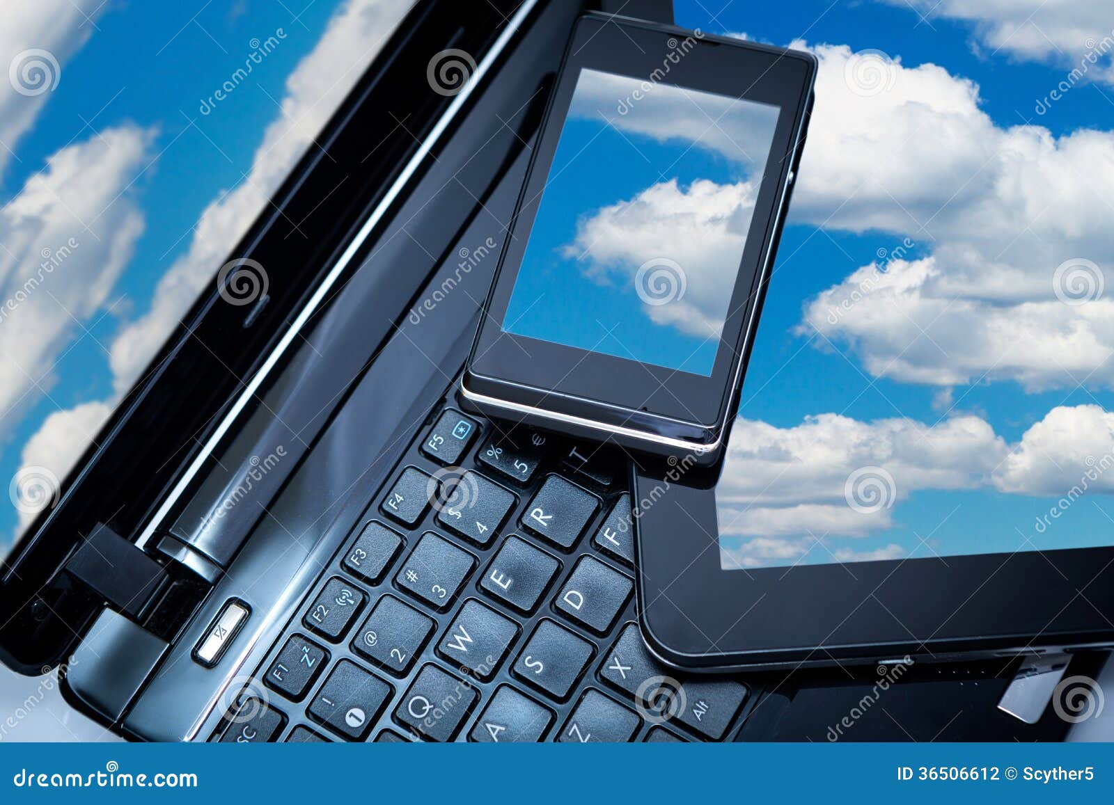 Laptop, Smartphone and Tablet PC Stock Photo - Image of laptop, phone ...