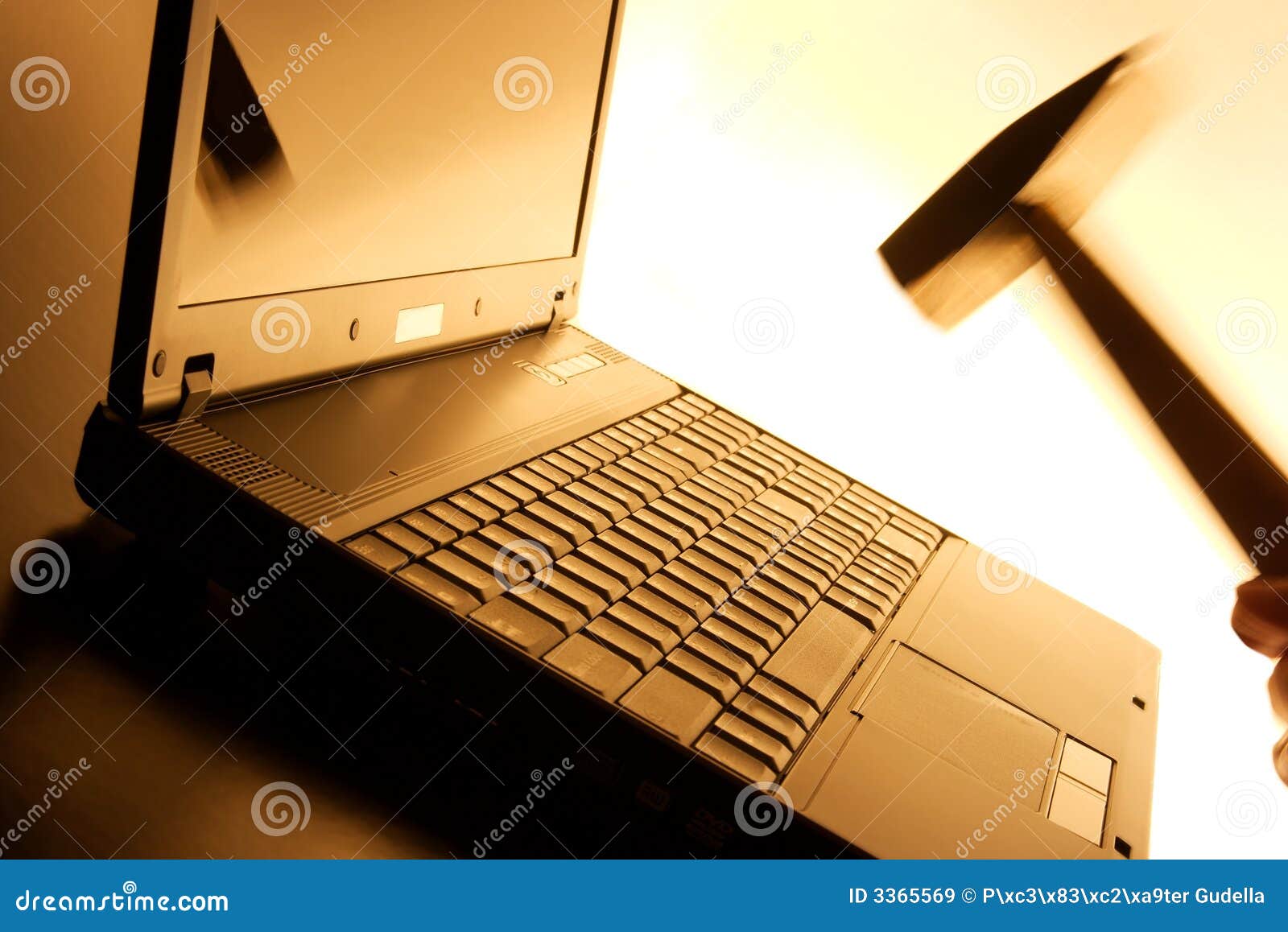 Laptop smash stock image. Image of equipment, digital - 3365569