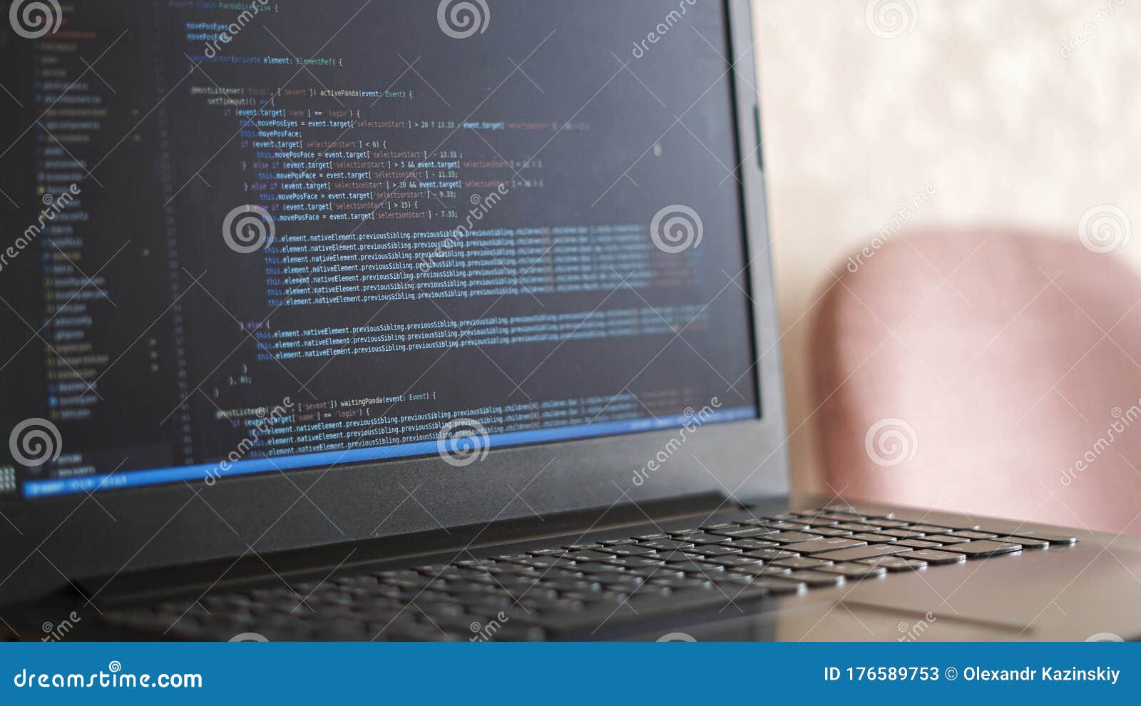 Laptop Software Development, the Modern World, Technology Stock Image ...