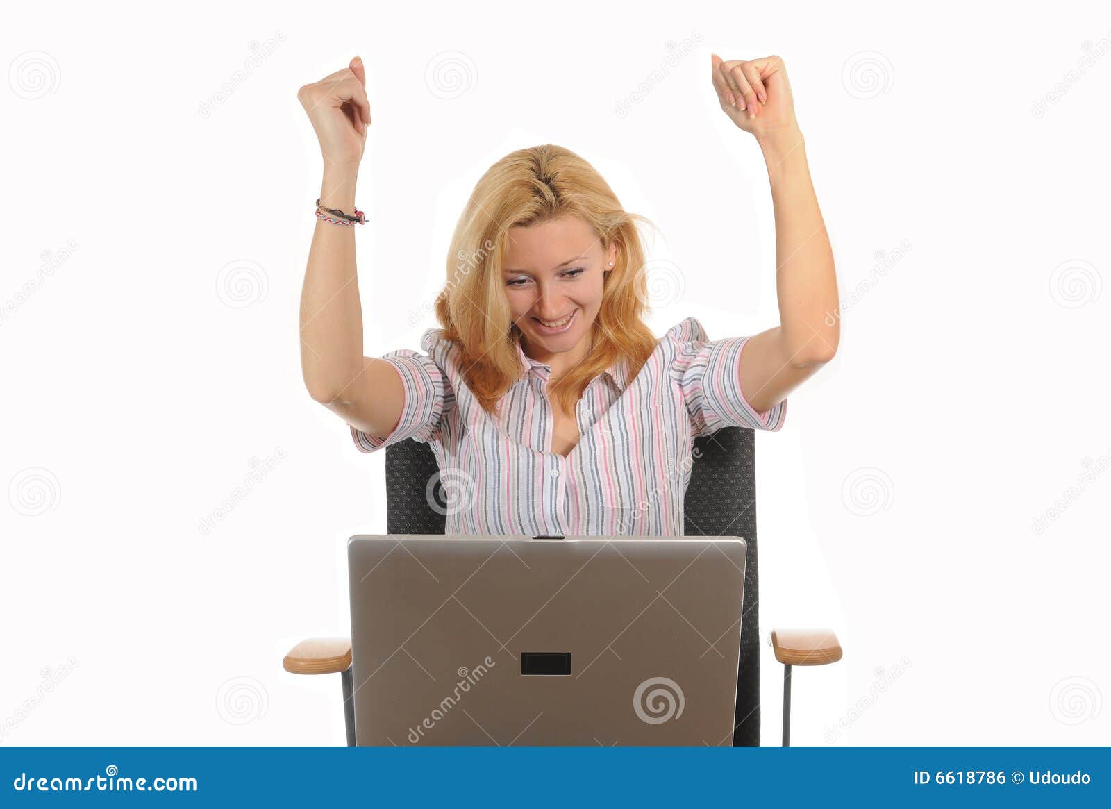 Laptop success stock photo. Image of solution, white, laptop - 6618786